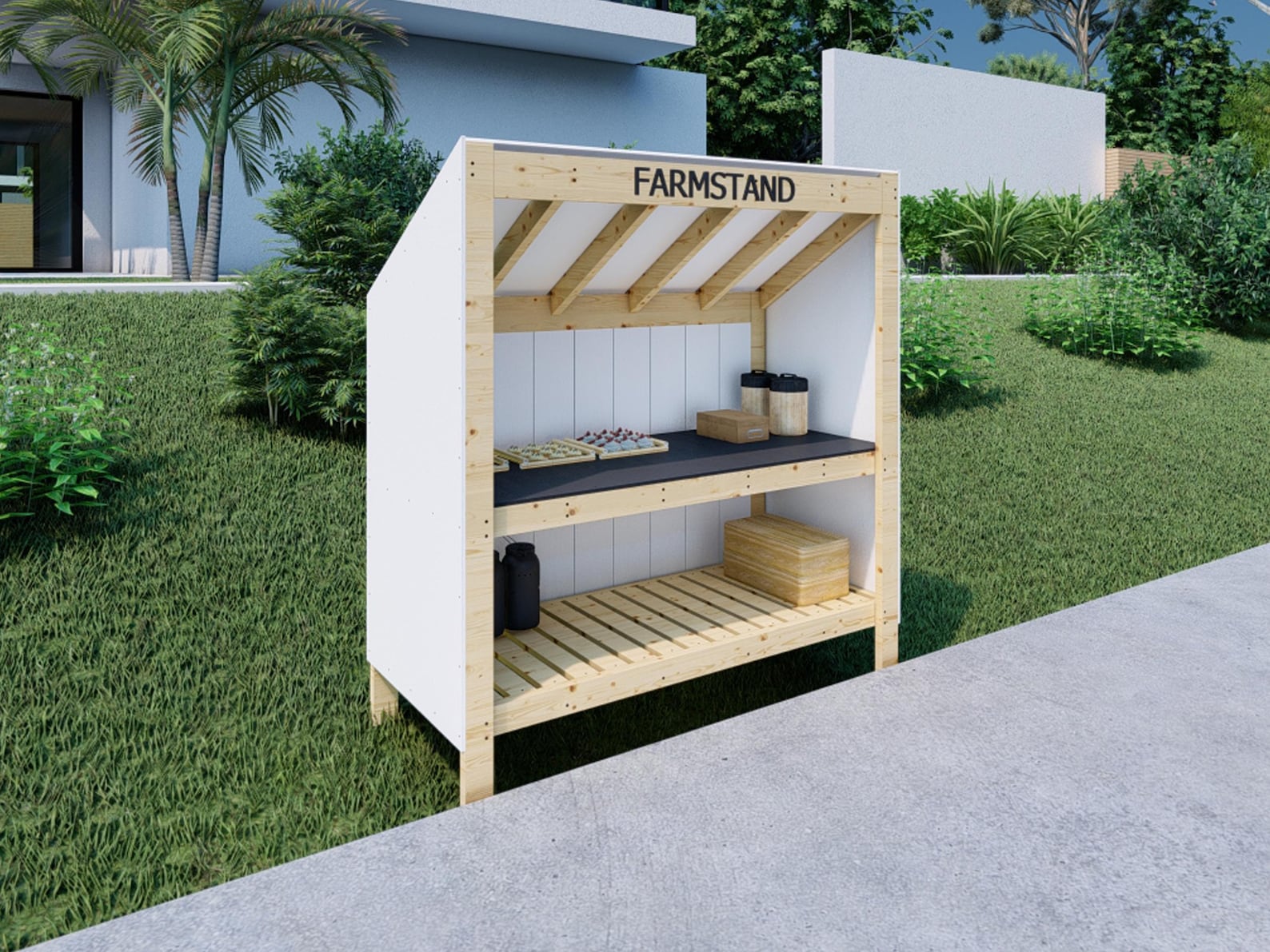 Farm Stand Build Plans | Roadside Farmers Market Stand | DIY PDF Guide ...