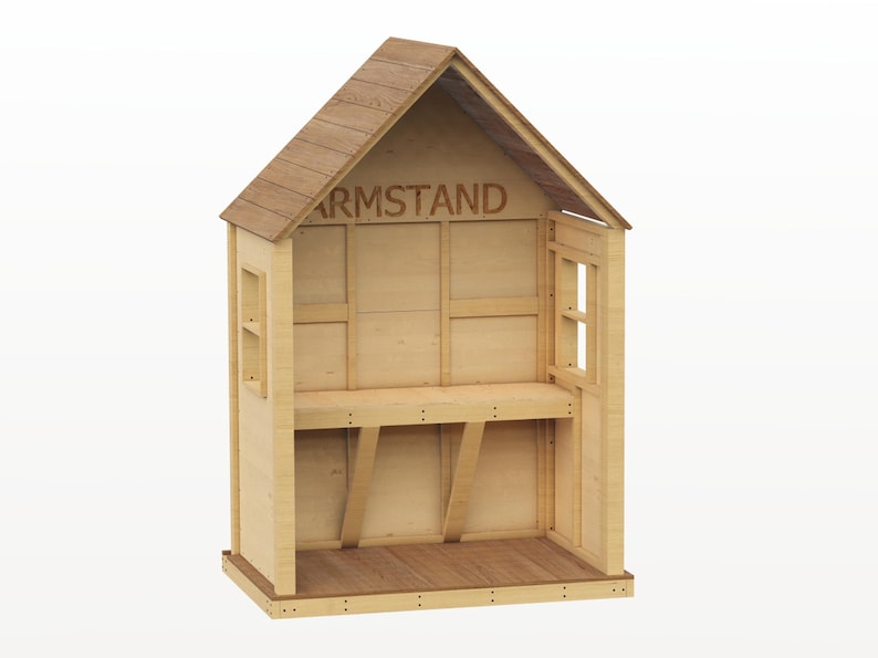 DIY Farmers Market Stand | Farm Stand Plans | PDF Woodworking Guide - Etsy