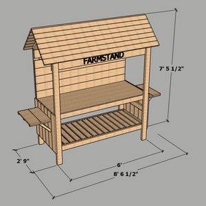 Roadside Farm Stand Build Plan: DIY Farmers Market (digital Download ...