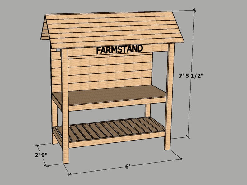 Farmstand Build Plans: Patio Lemonade & Beverage Bar (PDF) - Etsy