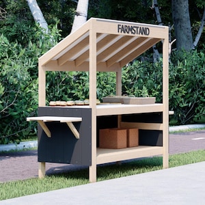 Driveway Farm Stand Plan | Farmers Market Stand DIY Guide - Etsy