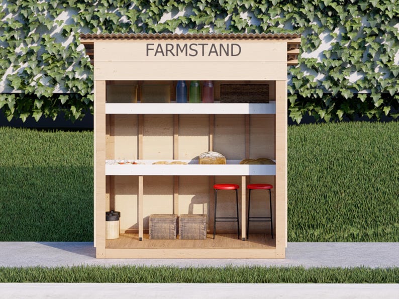 Roadside Farm Stand Build Plan | Farmers Market Stall | Digital PDF ...
