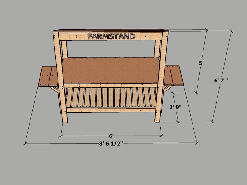 Driveway Farm Stand Plan | Farmers Market Stand DIY Guide - Etsy