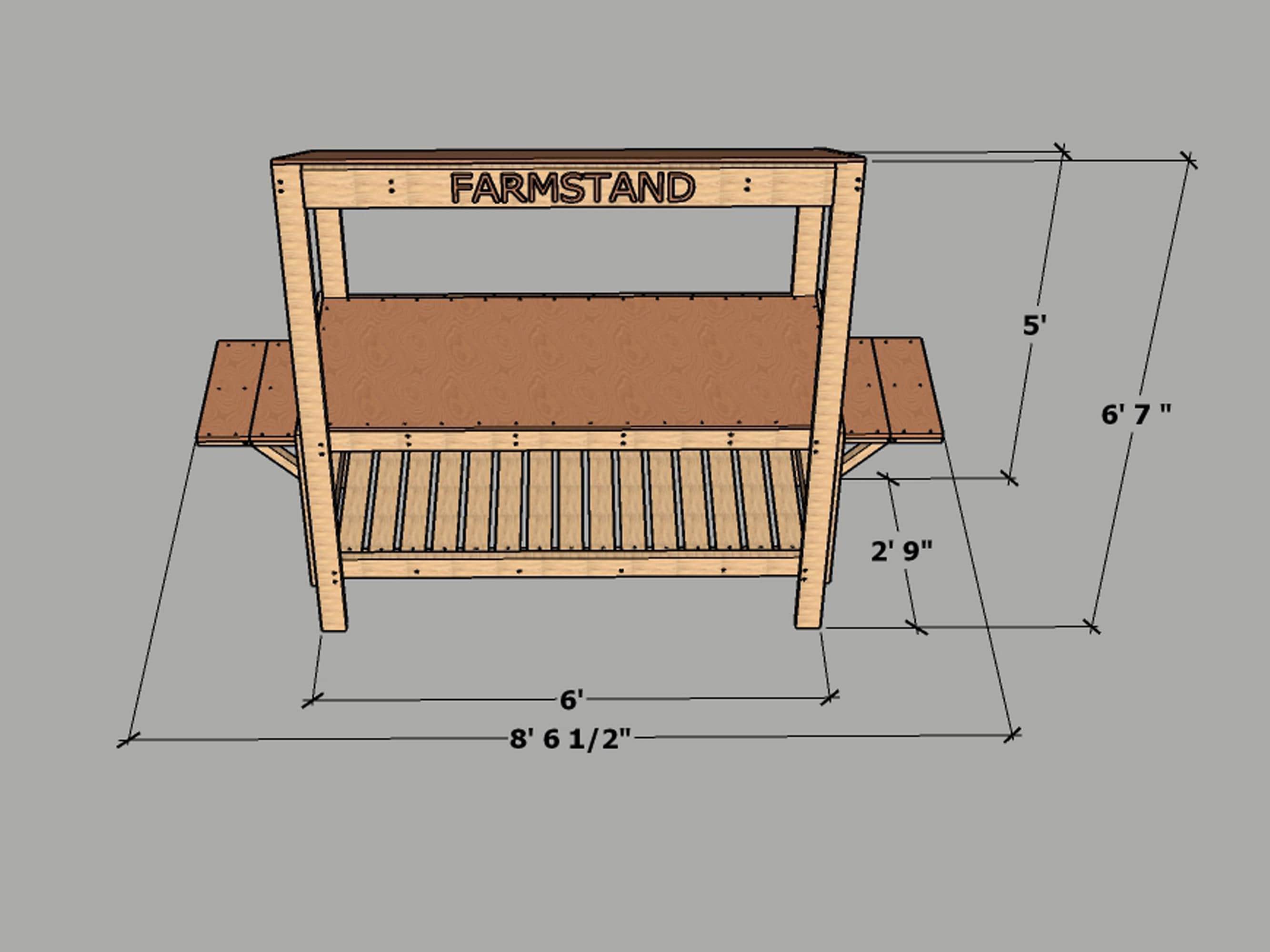 Driveway Farm Stand Plan | Farmers Market Stand DIY Guide - Etsy Canada