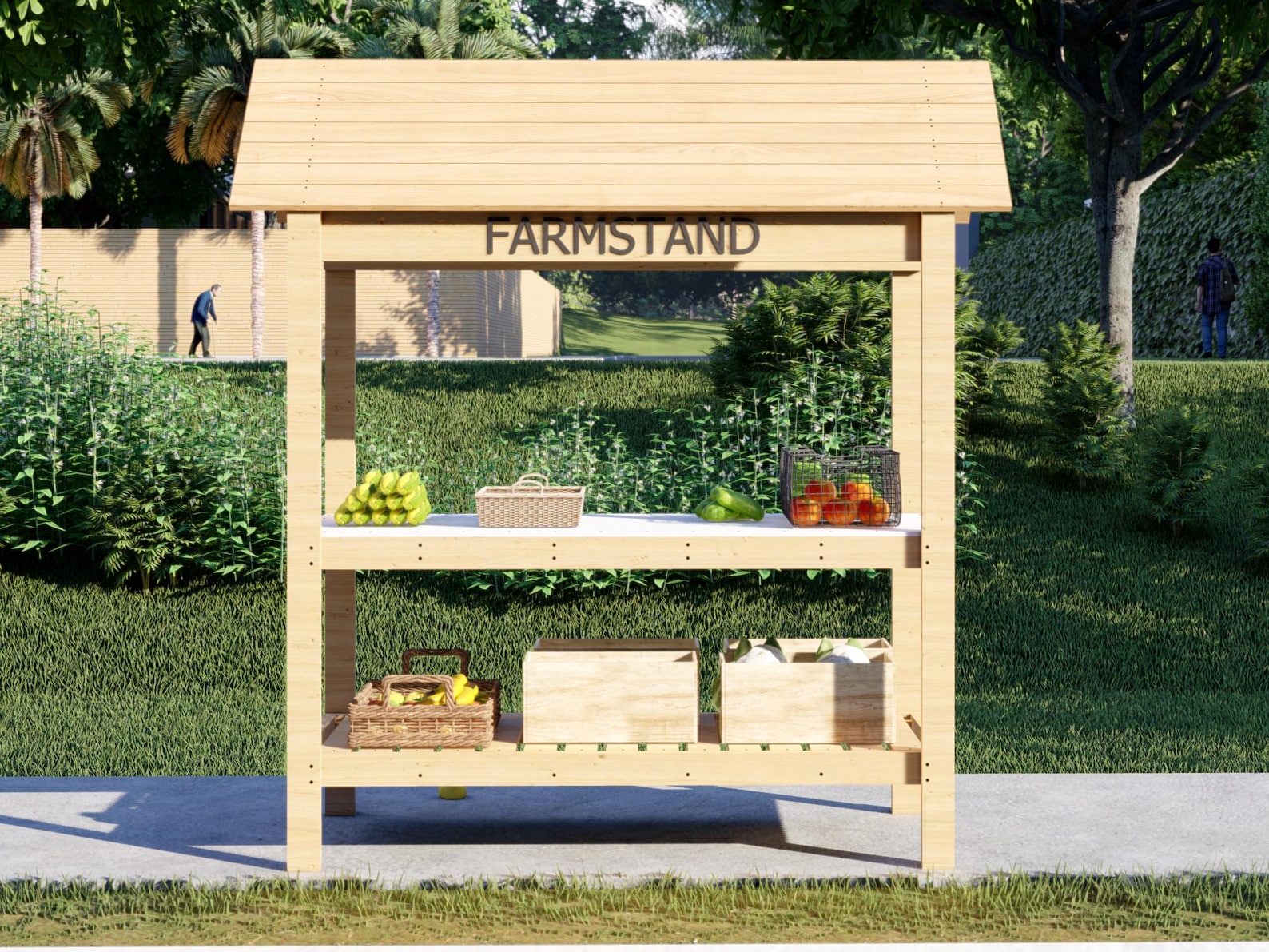 DIY Farm Stand Build Plans: Veggie Market Cart (PDF Tutorial) - Etsy