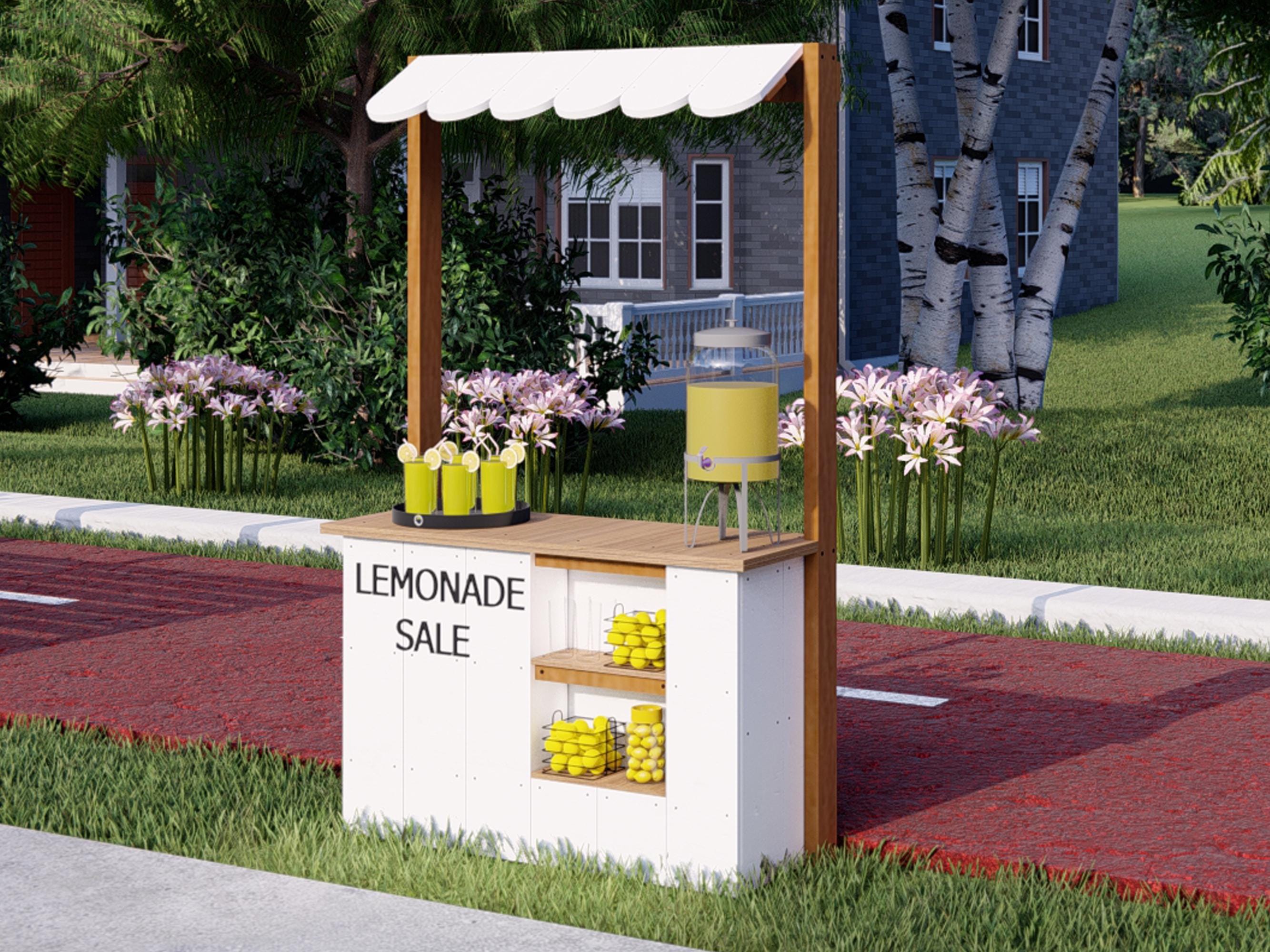 DIY Lemonade Stand Plans | Wooden Stand Construction PDF | Instant ...