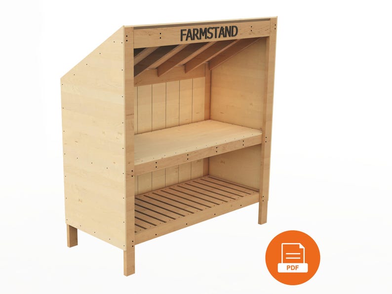 Farm Stand Build Plans | Roadside Farmers Market Stand | DIY PDF Guide ...