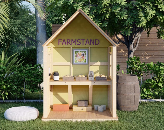 DIY Farmers Market Stand | Farm Stand Plans | PDF Woodworking Guide - Etsy