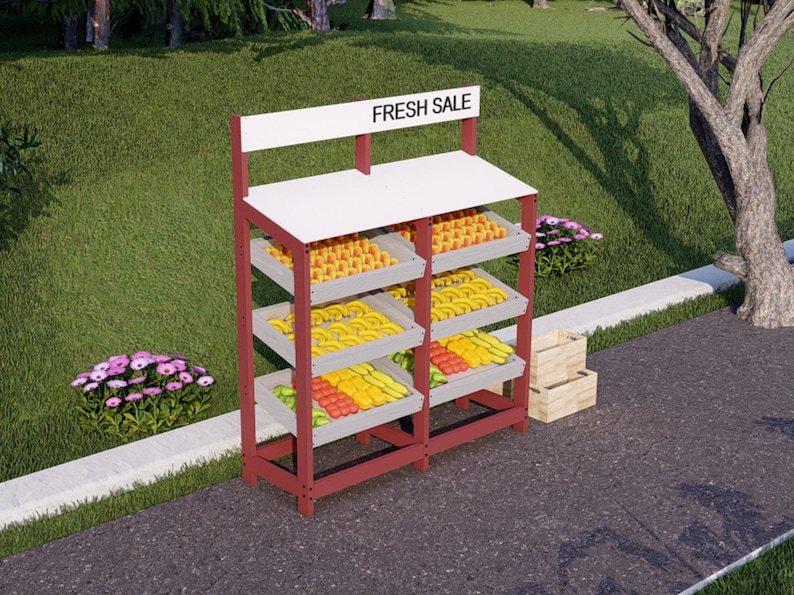 DIY Produce Stand Build Plans | Roadside Market Booth | Instant PDF ...