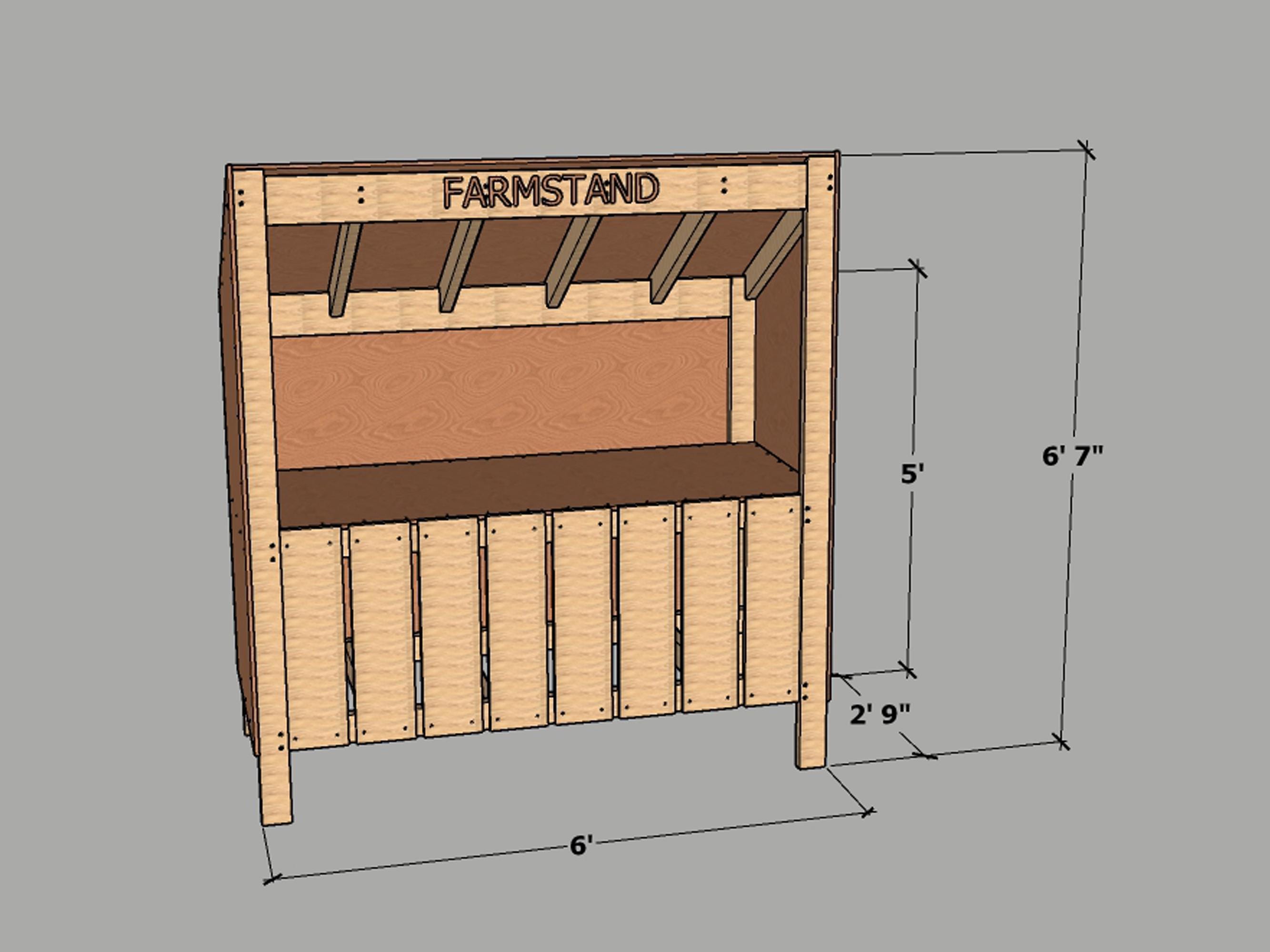 Farm Stand Construction Plan | Build Your Own Roadside Market Stand ...