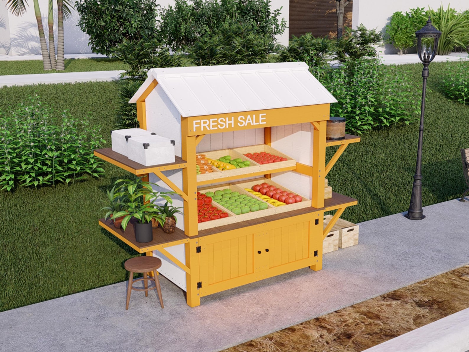Farm Stand Build Plans | Roadside Market Display Stand | DIY Wood ...