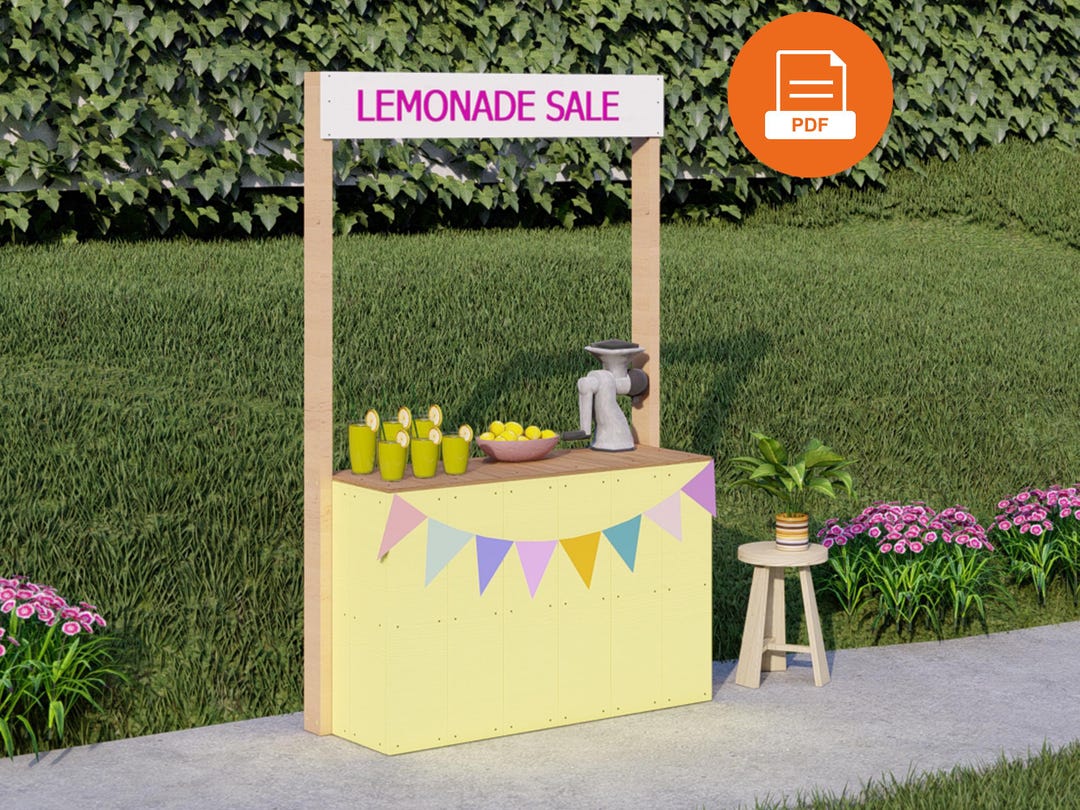Lemonade Stand Build Plan | DIY Wood Stand for Kids | Digital PDF ...