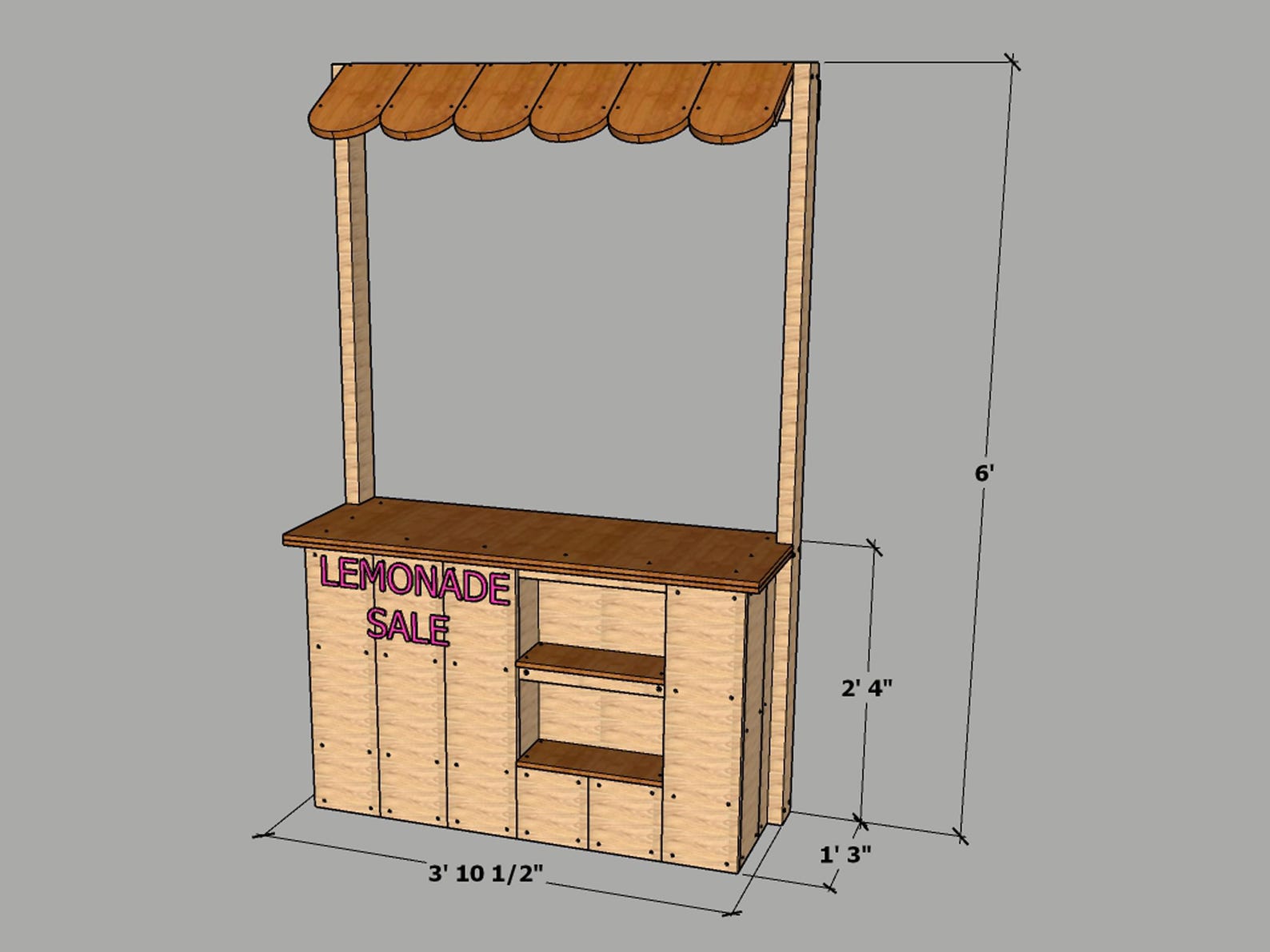 DIY Lemonade Stand Plans | Wooden Stand Construction PDF | Instant ...