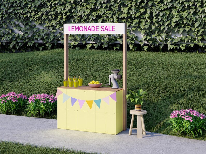 Lemonade Stand Build Plan | DIY Wood Stand for Kids | Digital PDF ...