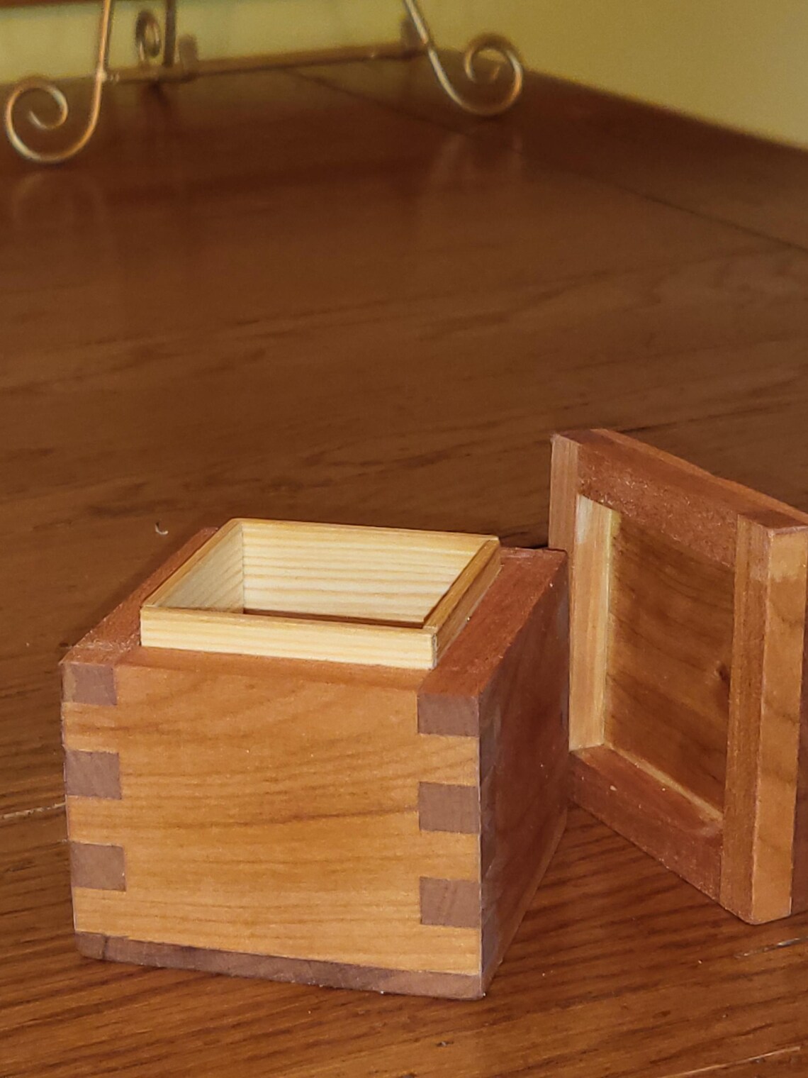 Solid Cherry Keepsake Box, Handmade, Store Your Small Treasures ...