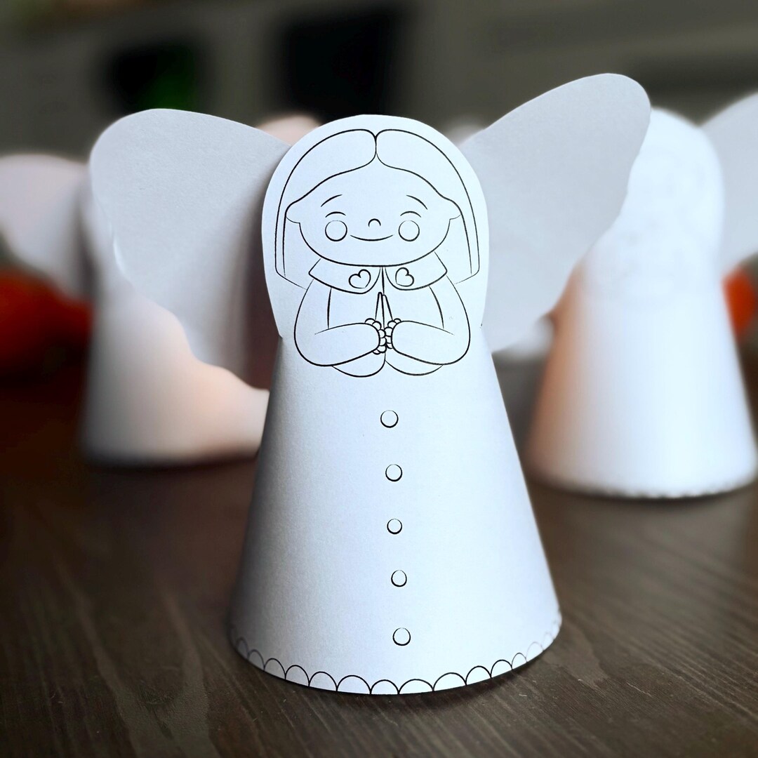 Printable Angels Templates: Kids DIY (digital Download) - Etsy