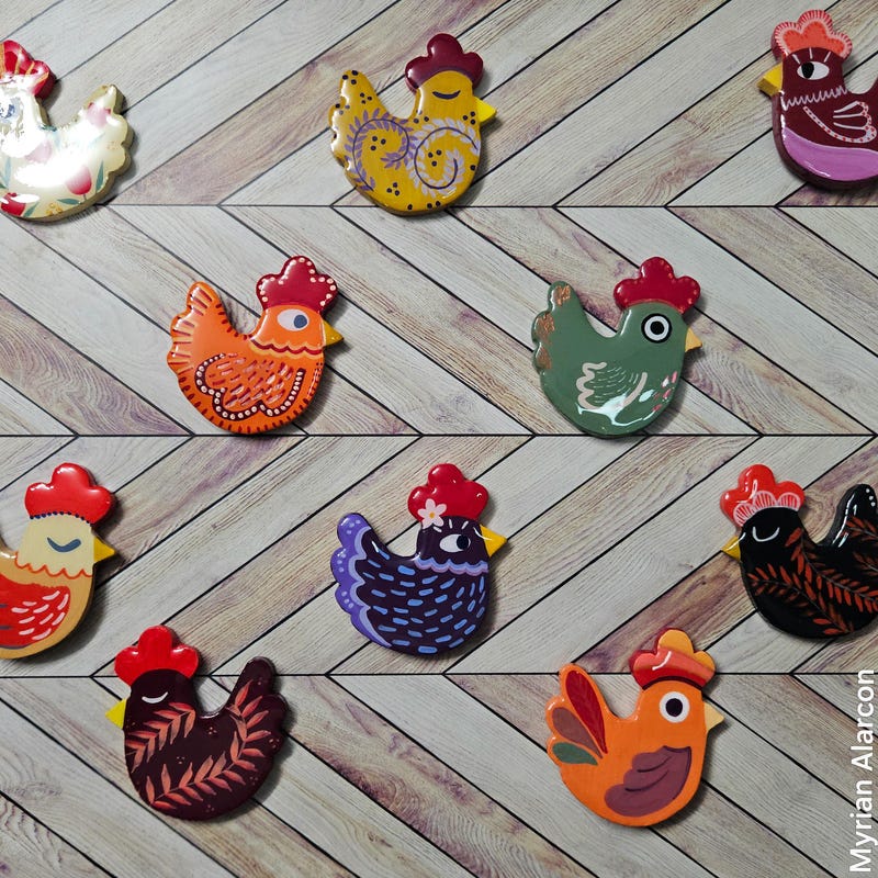 Clay Chicken Kitchen Decor - Etsy