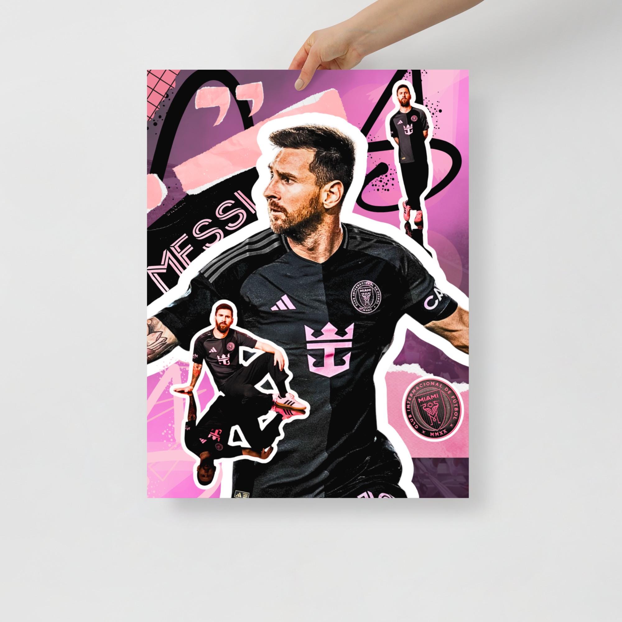 Lionel Messi Inter Miami Poster Museum-quality Matte Print Soccer Wall ...