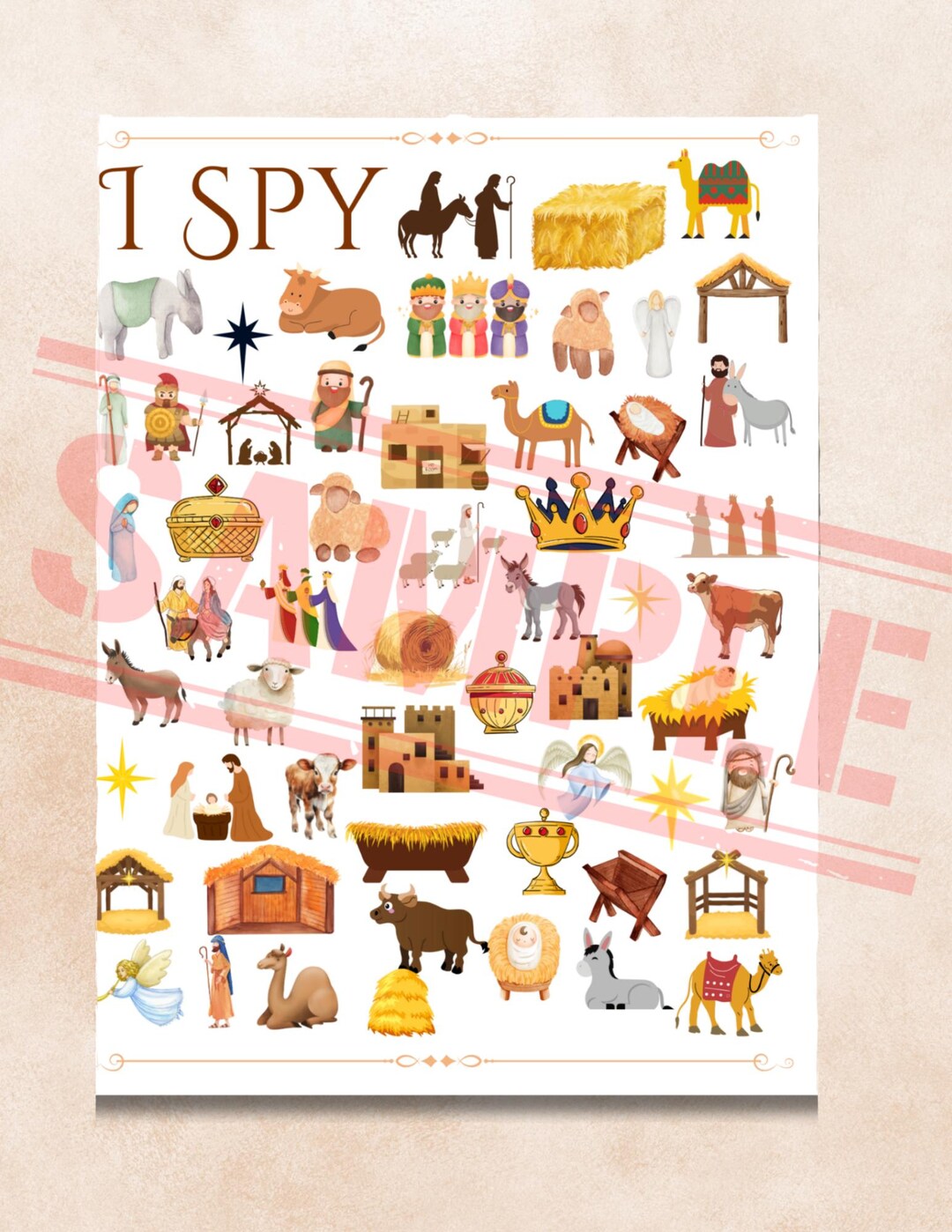 I Spy Nativity - Etsy