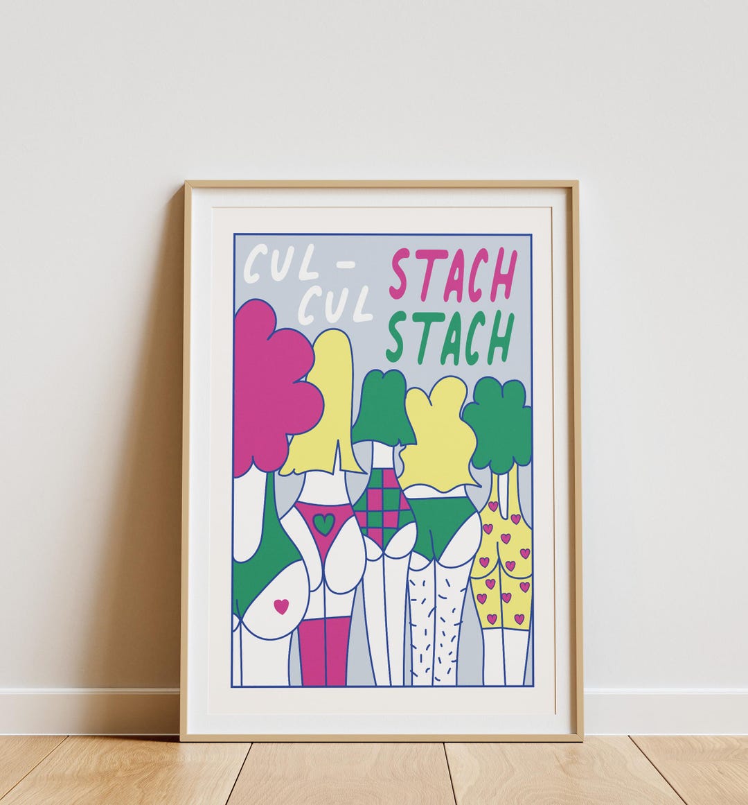 Illustration "culcul STACH Stach" - Female Body Art - Wall Decoration ...