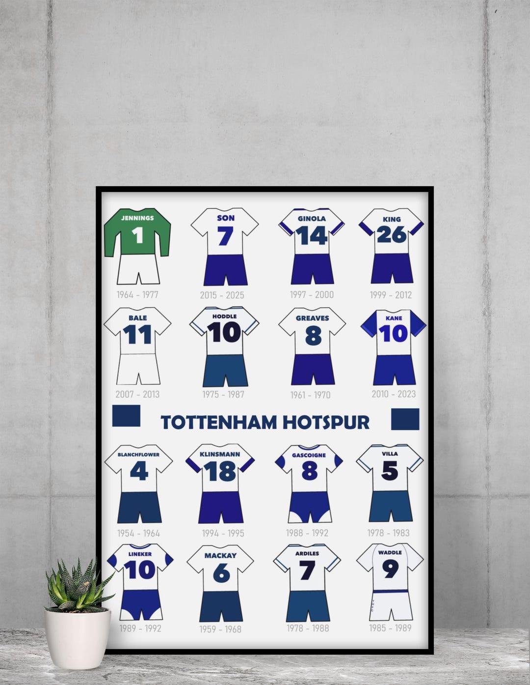 Tottenham Hotspur (spurs) Legends Poster - Etsy