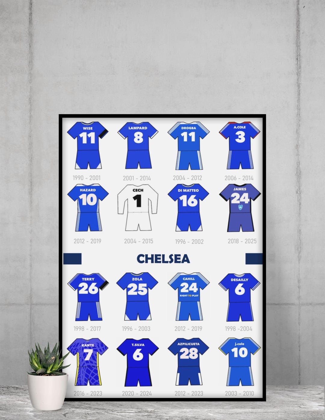 Chelsea Legends Poster - Etsy