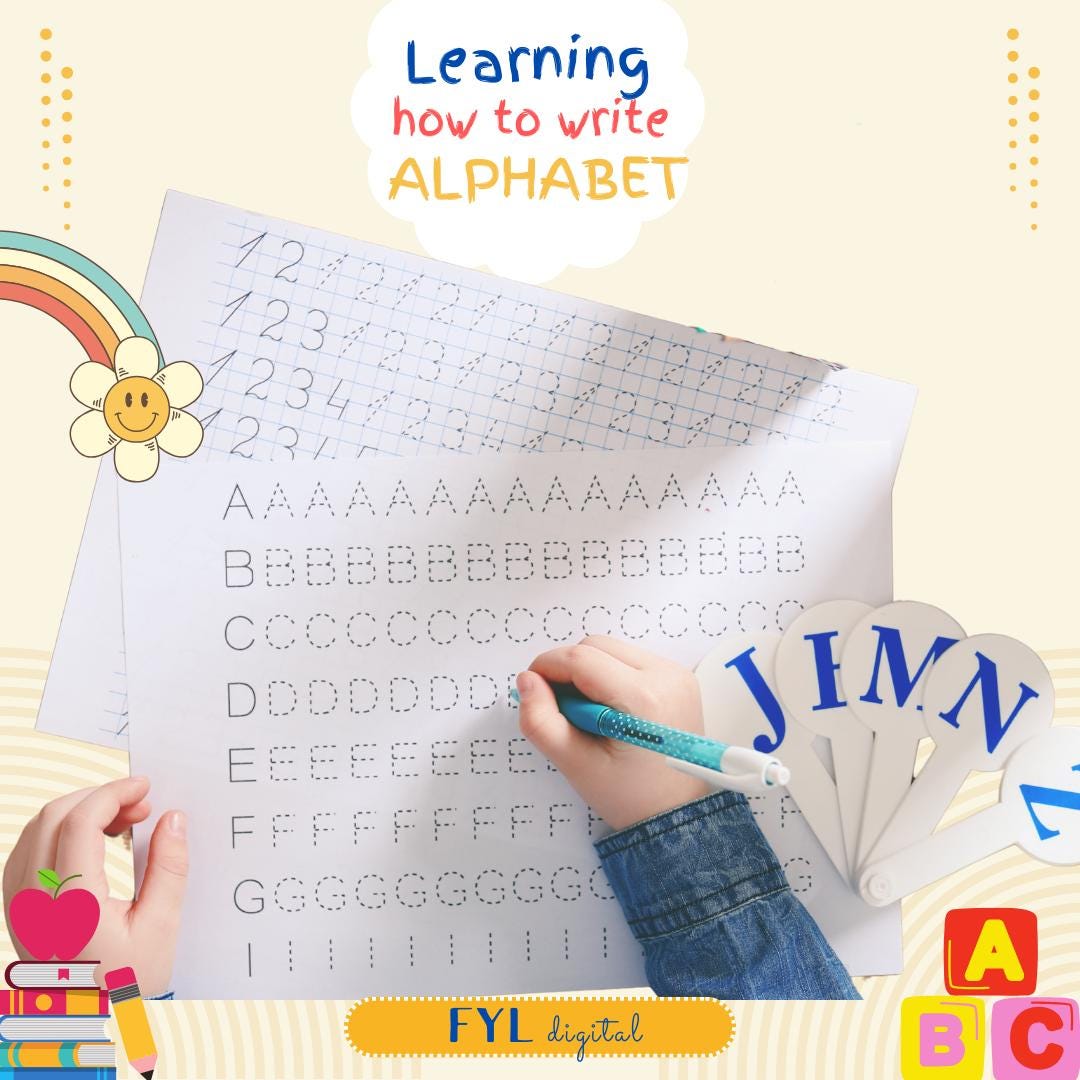 Tracing Alphabet Workbook, Learn to Write Letters, Tracing Letters ...