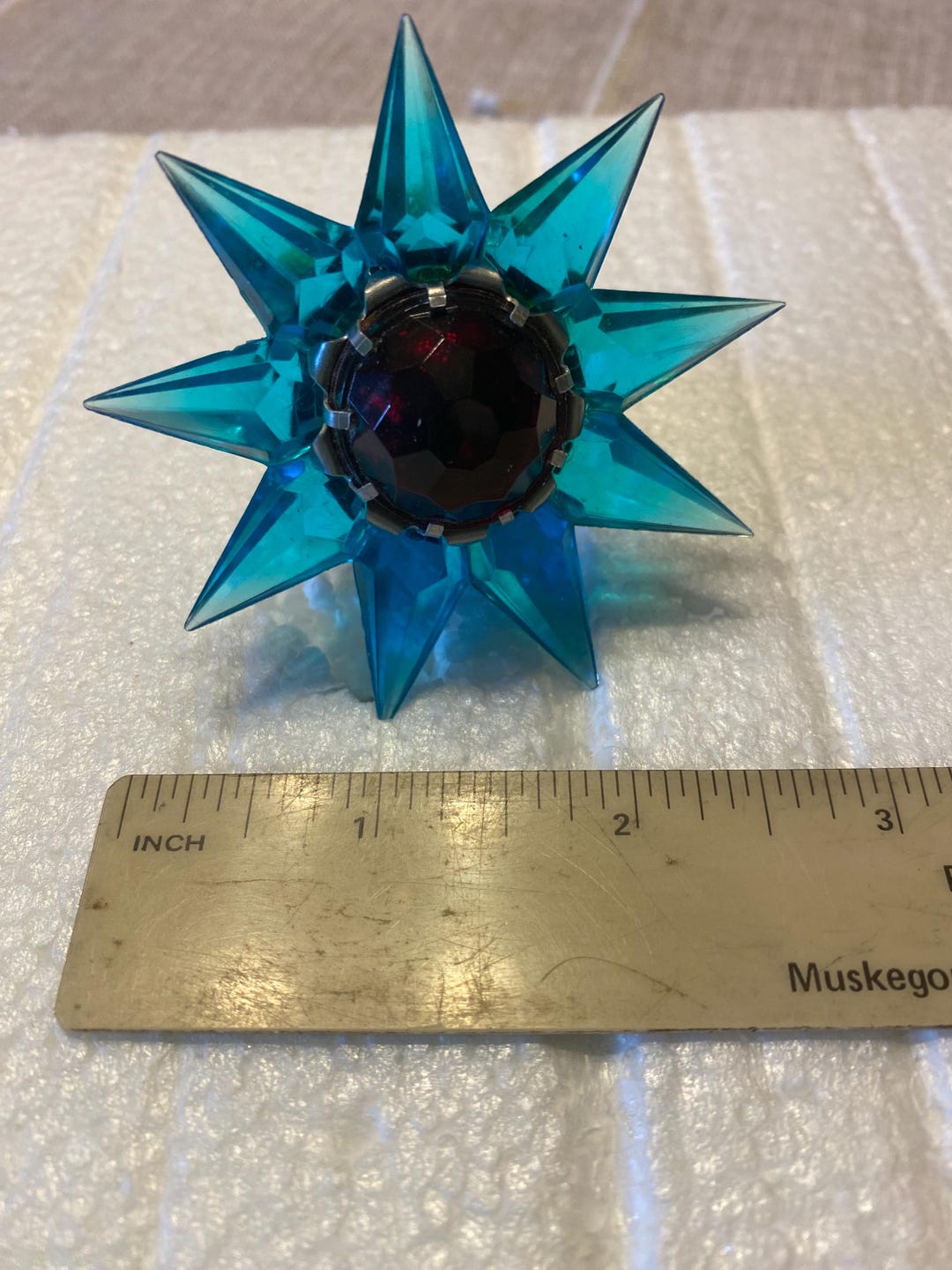 Vtg Matchless Original 400 Series C7 Bulb, Bluish Green With Ruby ...