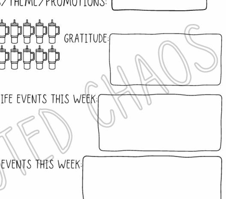 Weekly Planner Dashboard | Printable Productivity Organizer | Digital ...