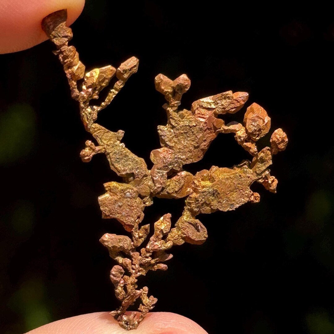 Raw Native Copper Crystal | Striking Natural Tree-like Form | Collector ...
