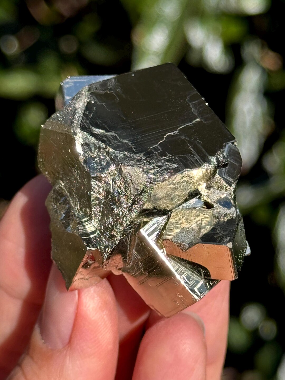 Pyrite Cluster With Inclusions Peru – Reflective Cubes | Natural ...