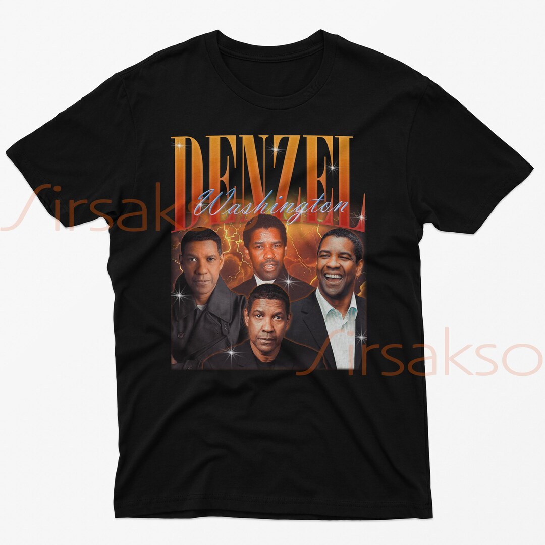 Denzel Washington Vintage Tee | Retro 90s Tribute Shirt | Denzel ...