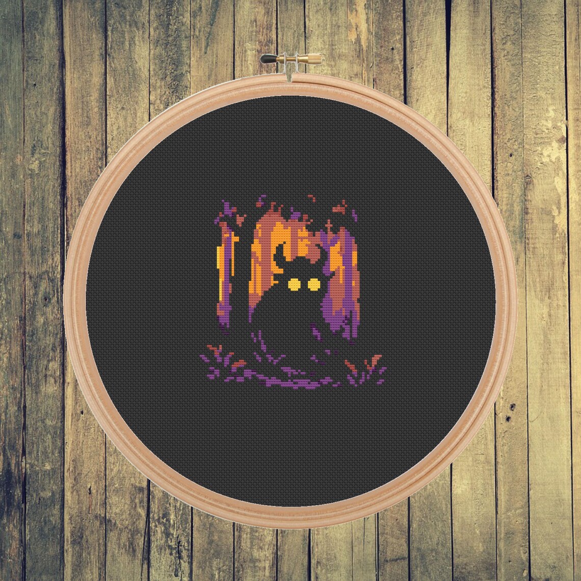 Wandering Monster Cross Stitch Pattern: Gothic Fantasy Creature (PDF ...