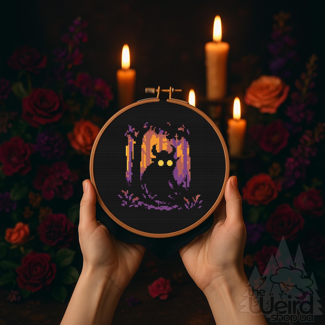 Wandering Monster Cross Stitch Pattern: Gothic Fantasy Creature (PDF ...