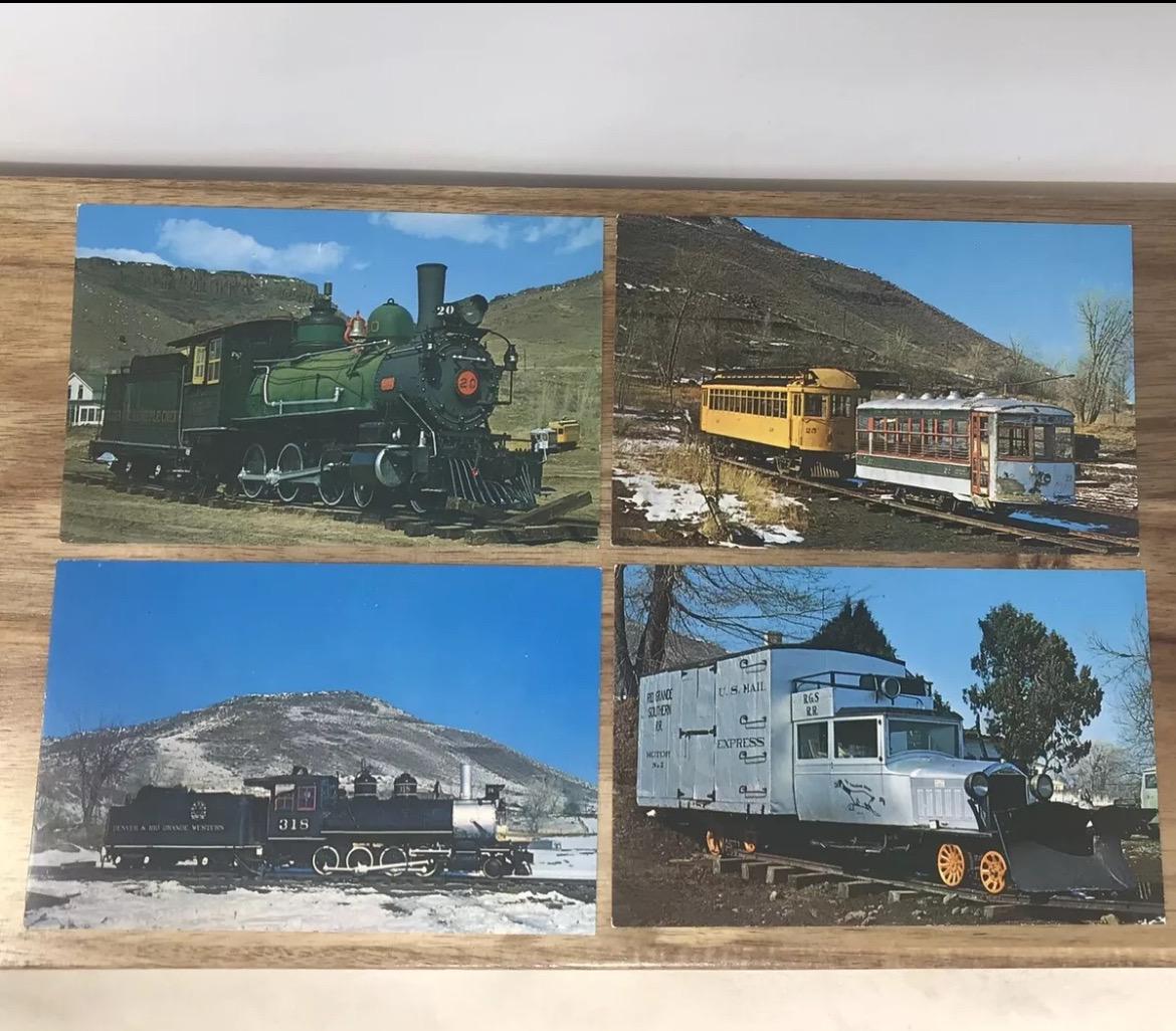 Narrow Gauge Railroad Colorado Railroad Museum Trains Vintage Postcards ...