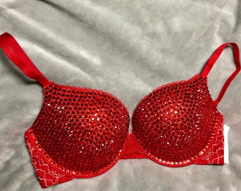 Red Bra | Etsy