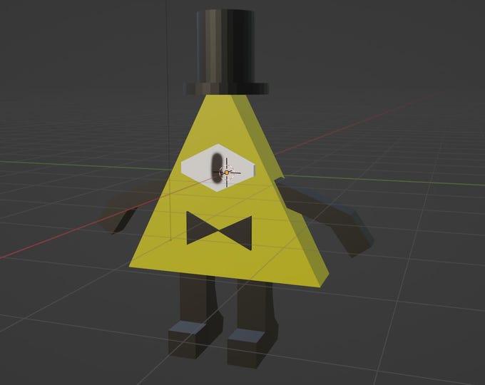 Bill Cipher Desk Figure Gravity Falls Inspired Decoration - Etsy