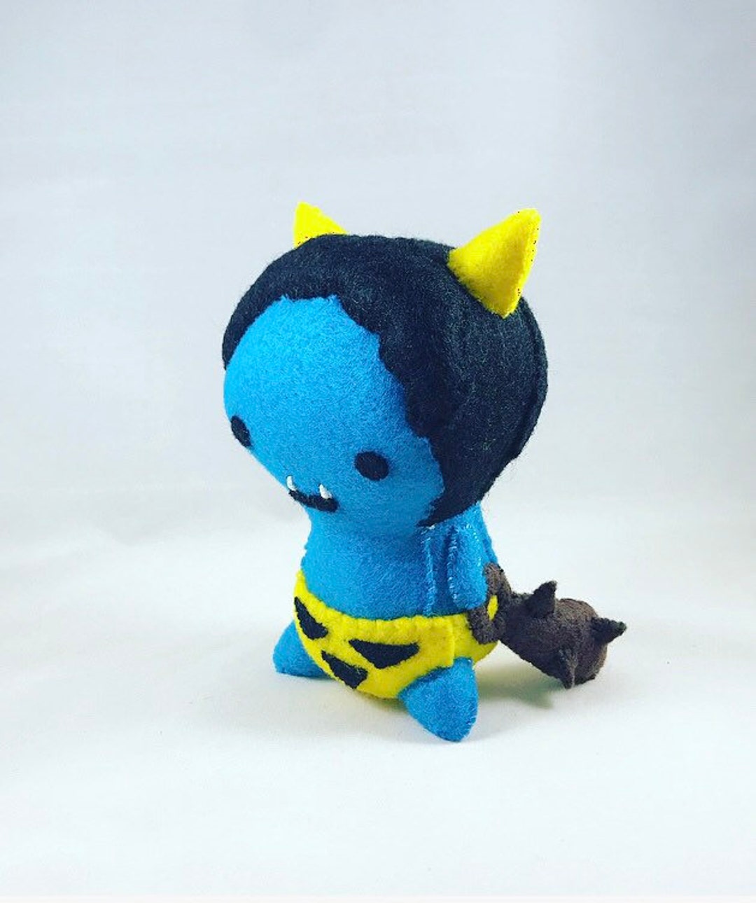 Blue Baby Oni Demon Plush - Etsy