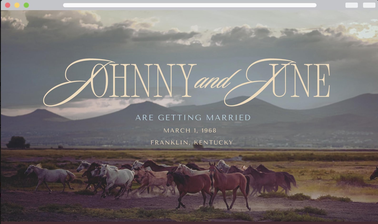 Fully Customizable Western Wedding Website Template, Canva Template ...