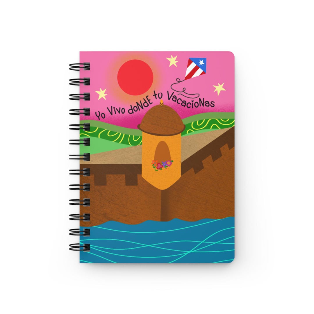 Isla Del Encanto Puerto Rican Spiral Bound Journal, Lined Paper ...