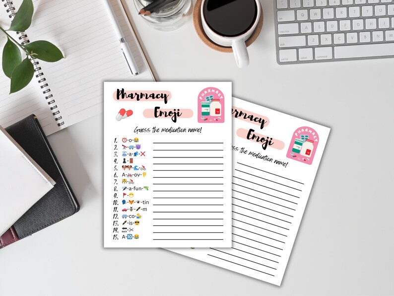 Pharmacy Emoji Game, Guess the Medication Name, Drug Name, Pharmacists ...