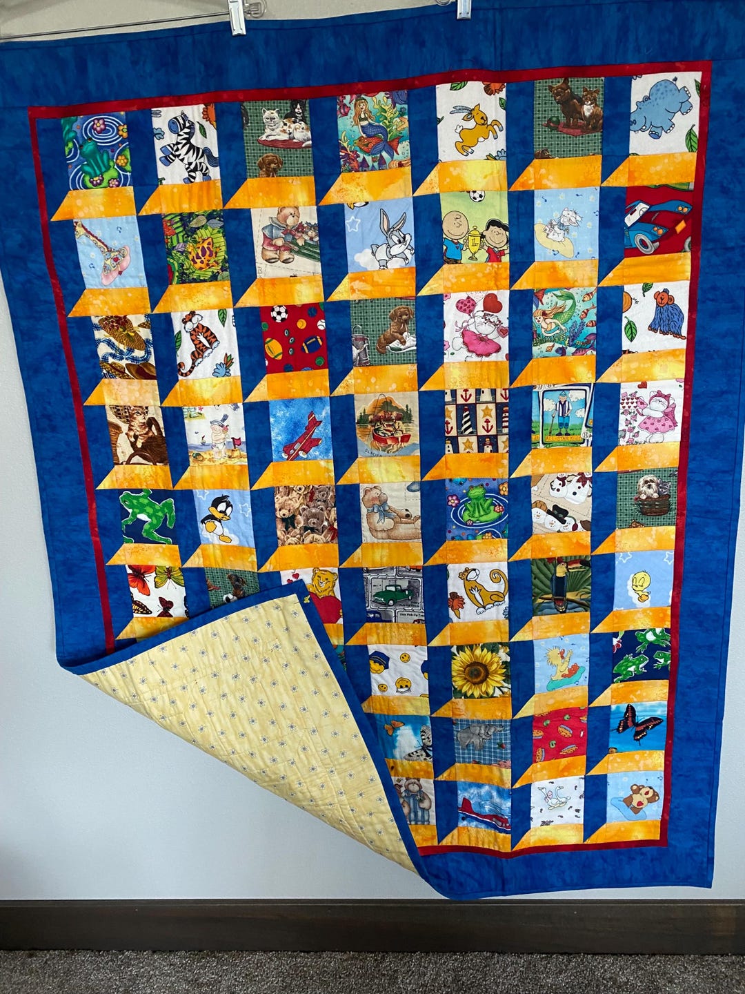 Handcrafted I-spy Quilt: Treasured Blocks Novelty Play Mat - Etsy