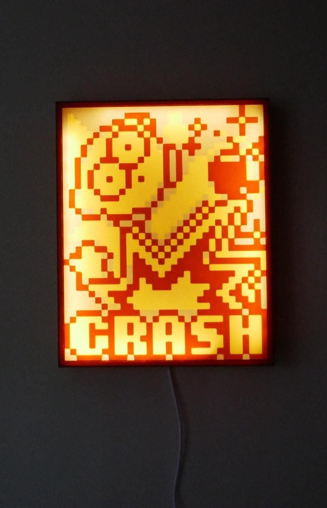 Kirby CRASH!!! Light-up Sign - NES, Kirby, Kirby's Adventure - Etsy