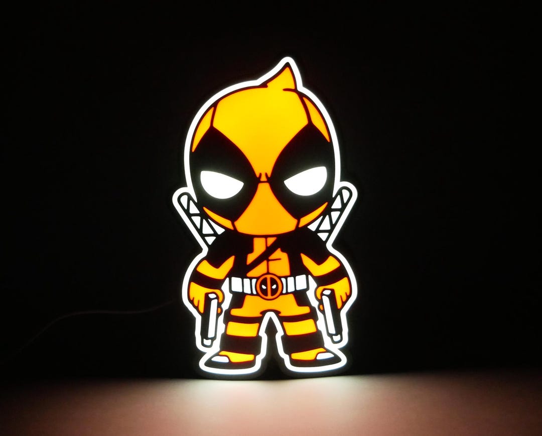 Baby Deadpool Light-up Sign Marvel, Deadpool, Geek Chic, - Etsy