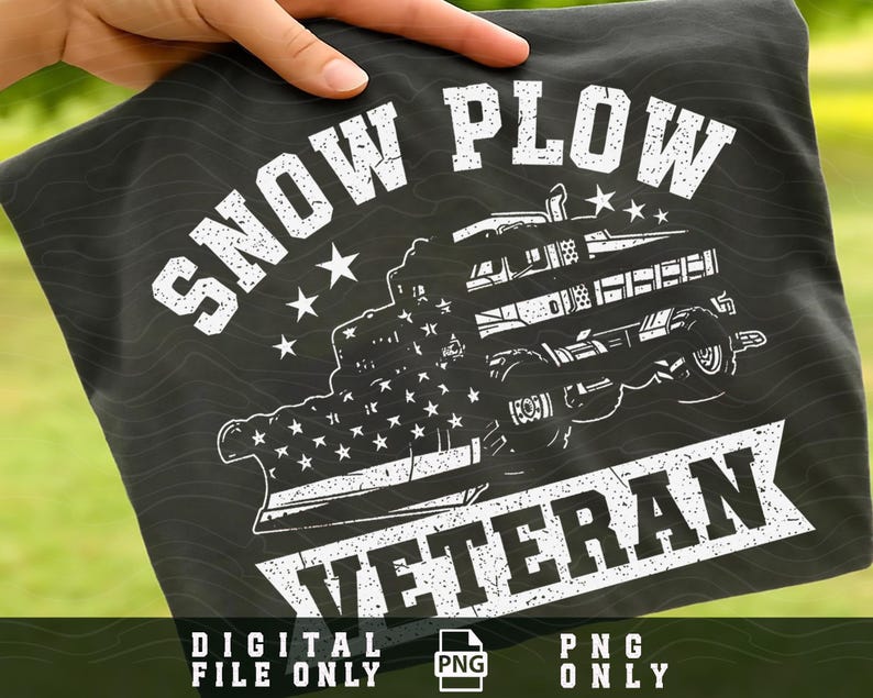Plow Snow Plow Veteran USA Flag PNG, Winter Plower, Digital Download - Etsy