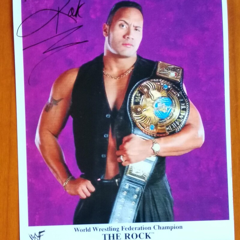 Dwayne Johnson Autograph - Etsy