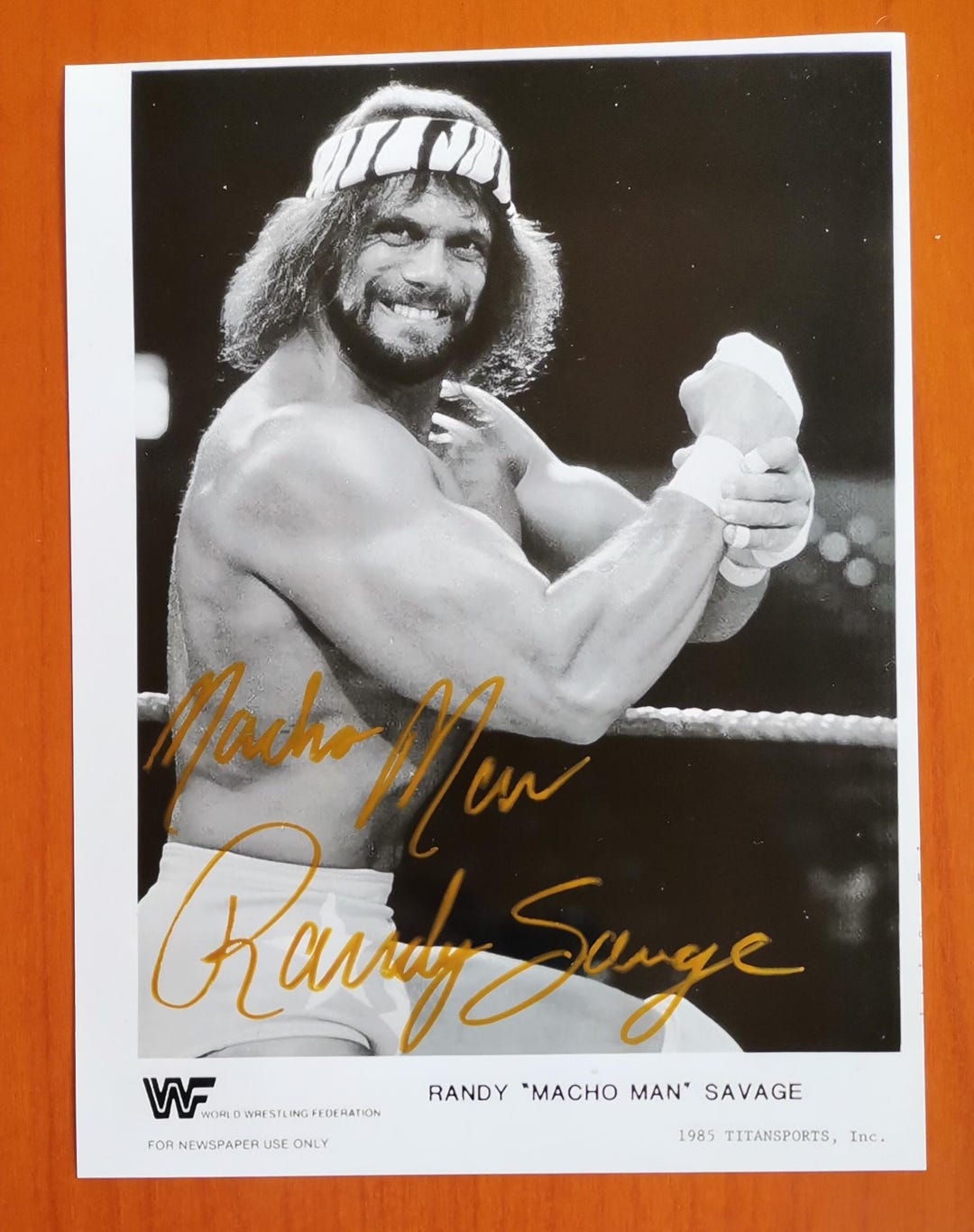 Macho Man, Randy Savage Signed Autographed 8x6 Photo, Wrestling, WCW ...