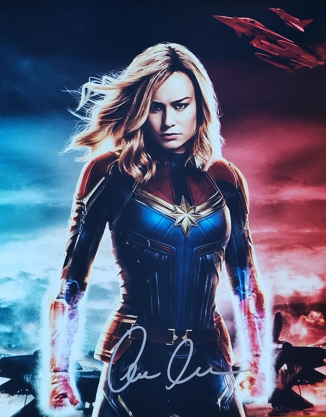 Brie Larson, Autograph Original Signed, 10x8 In, Captain Marvel, Carol ...