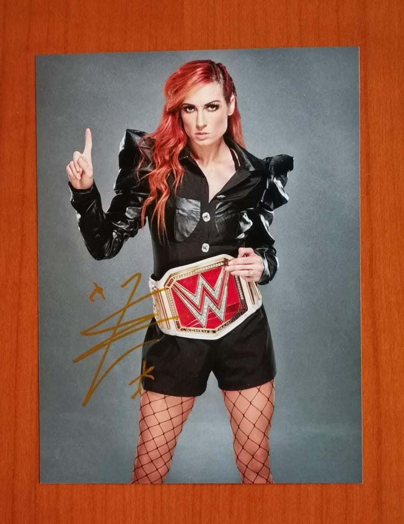 Becky Lynch, Signed Autographed 8x6 Photo, WWE Diva, Wrestling - Etsy
