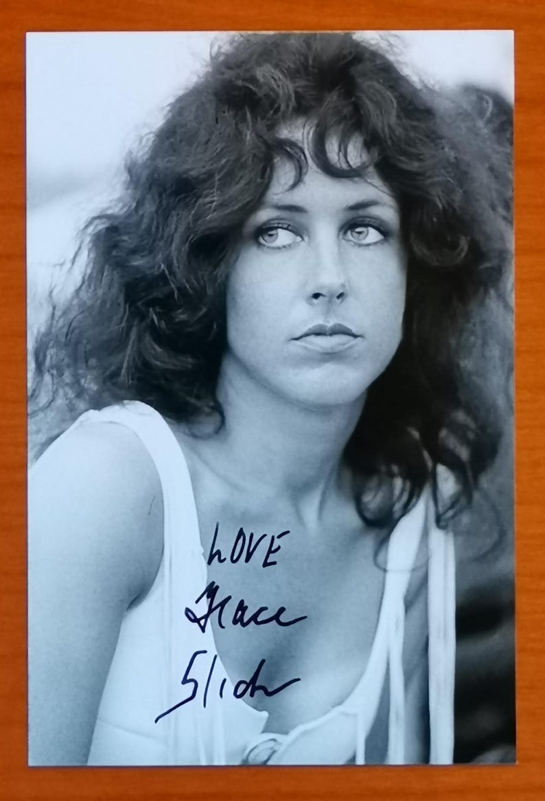 Grace Slick, Signed Autographed 6x4 Photo, Jefferson Airplane, Actress ...